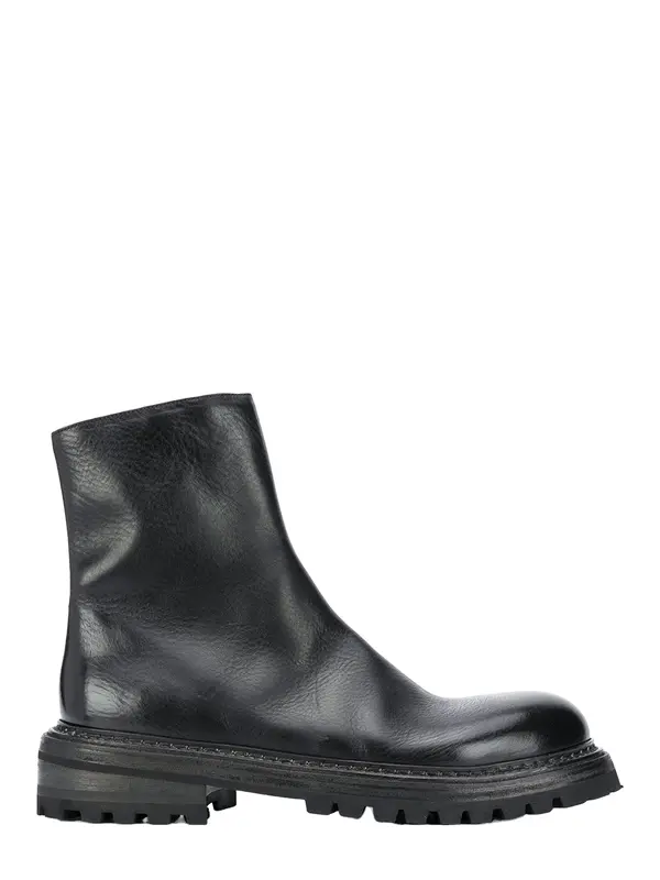 Marsèll Carrucola Leather Ankle Boots - Black