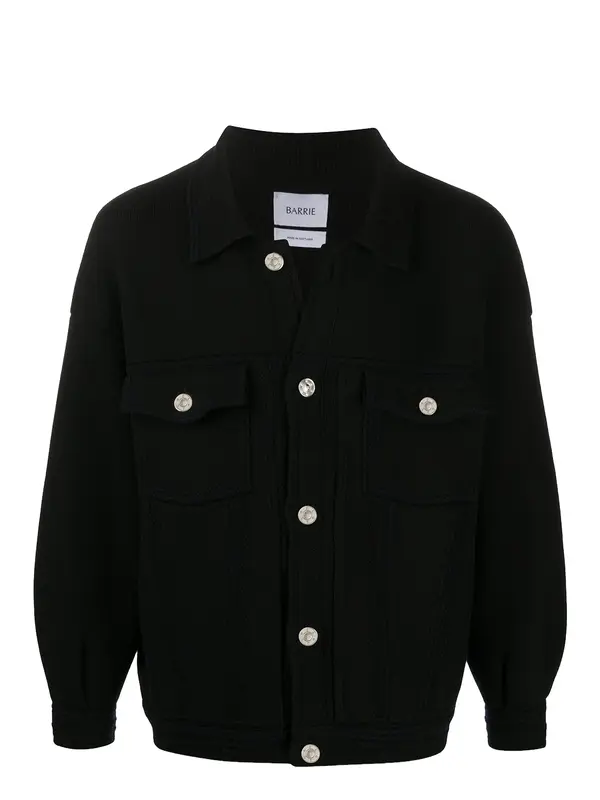 BARRIE Oversized Denim Jacket - Black