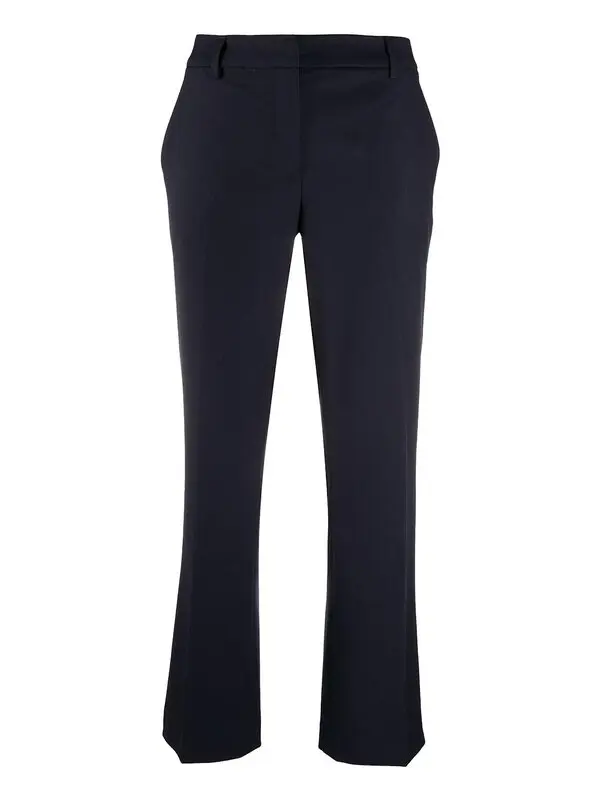 L' AUTRE CHOSE Mid-rise Cropped Trousers - Blue