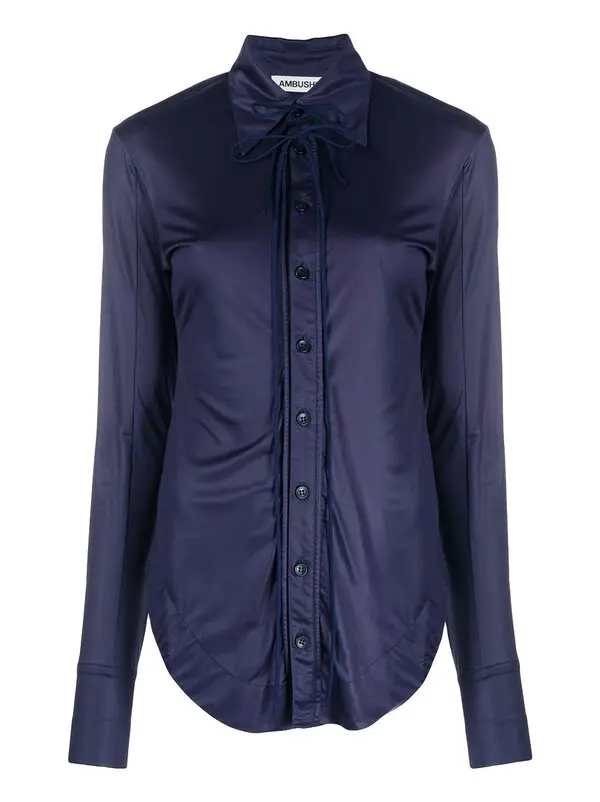 AMBUSH Fitted Long-sleeve Shirt - Blue