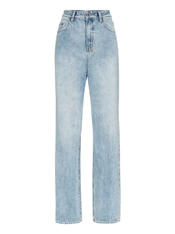 Ksubi Playback High-waisted Straight Leg Jeans - Blue