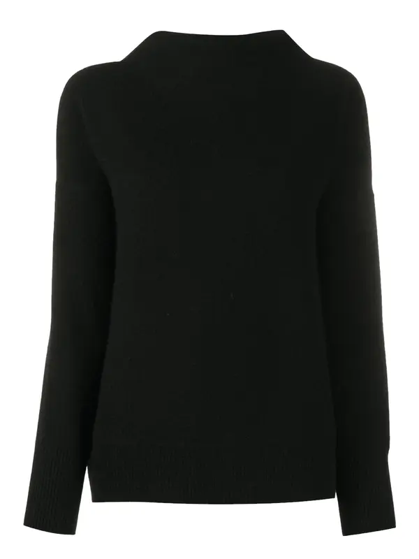 Vince Dropped Shoulder Jumper - Black