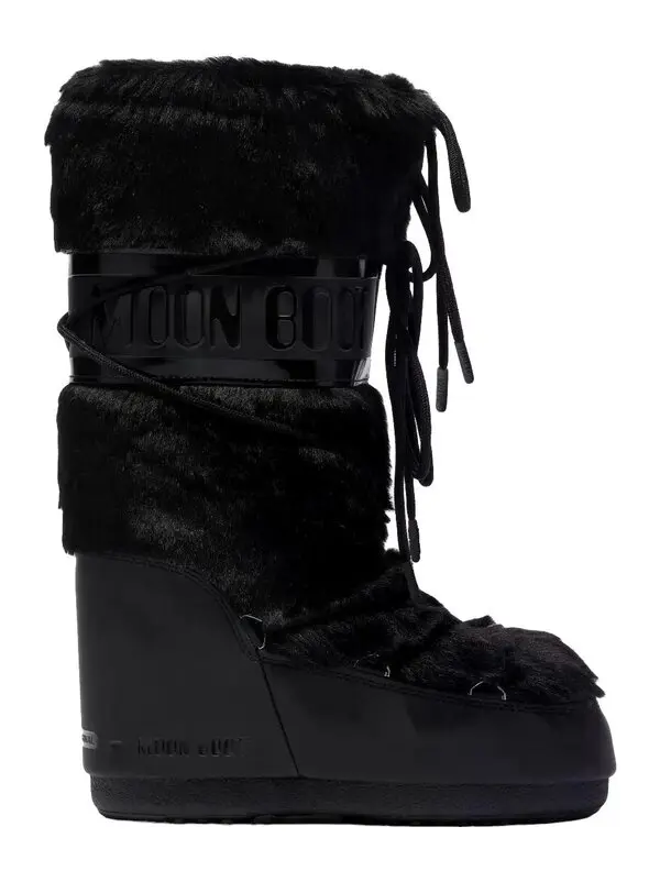 Moon Boot Icon Faux-fur Snow Boots - Black
