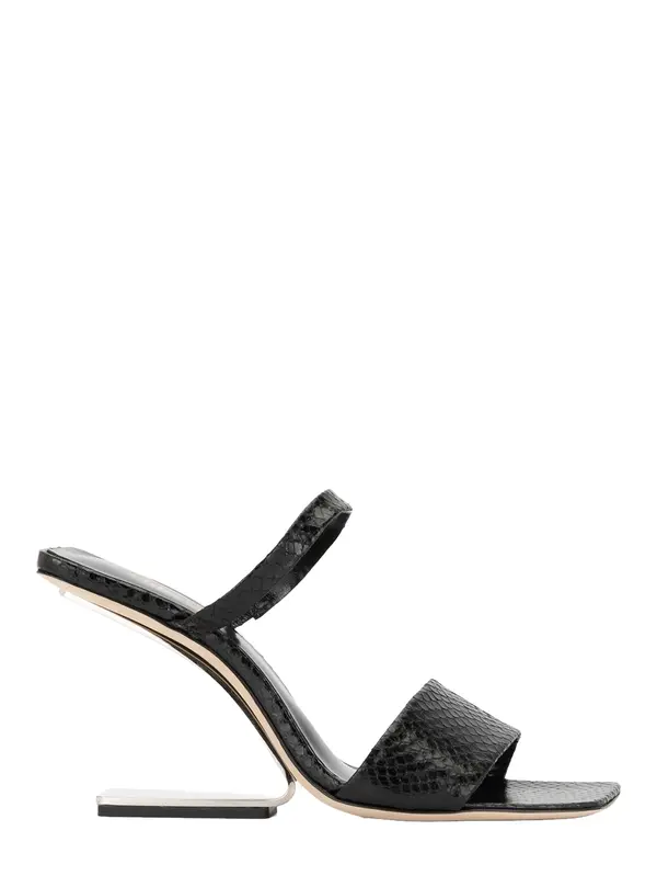 Cult Gaia Rene Cut-out Heel Sandals - Black