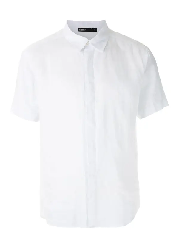 HANDRED Linen Short Sleeve Shirt - White