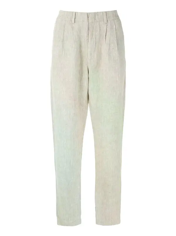 HANDRED Linen Straight Trousers - Neutrals