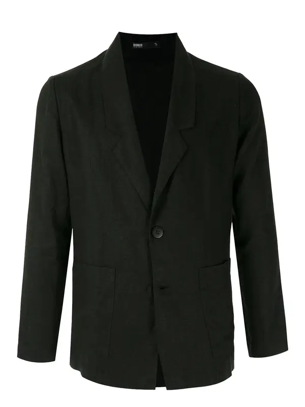 HANDRED Front Button-fastening Blazer - Black