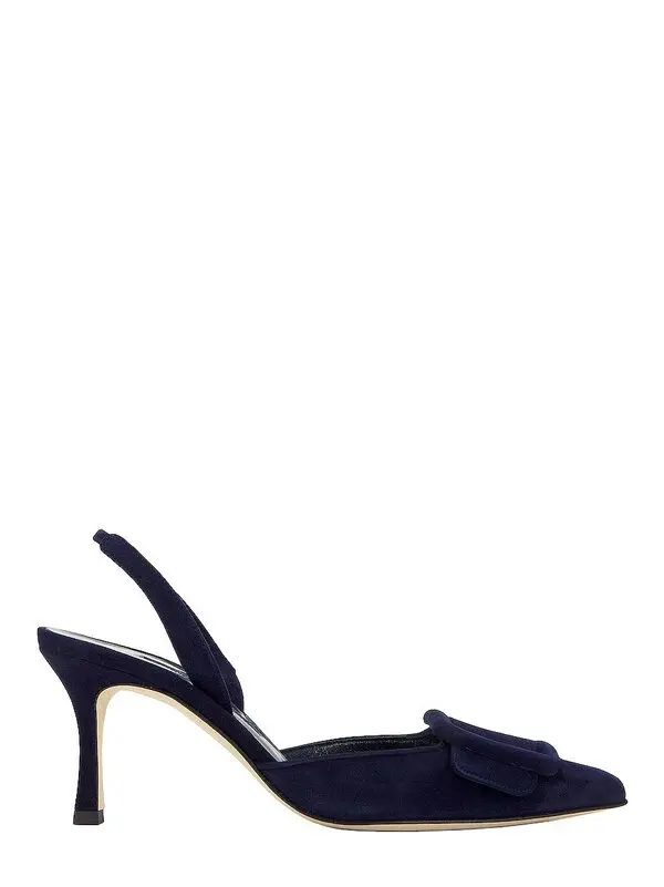 Manolo Blahnik May 70 Slingback - Navy