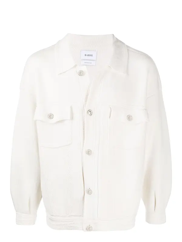 BARRIE Oversized Denim Jacket - White