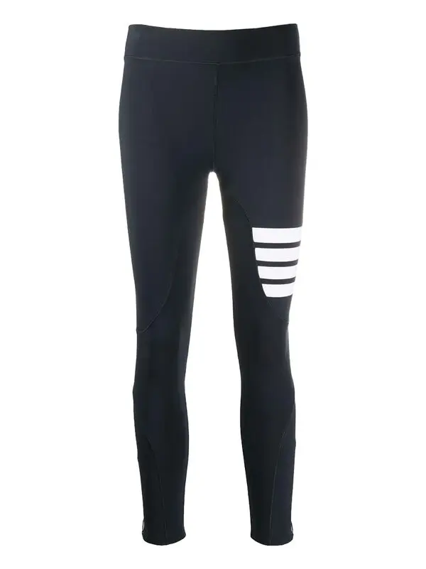 Thom Browne Compression Tights With 4-bar Detail - Grey