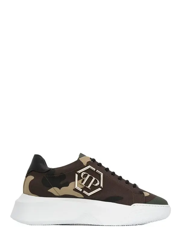 Philipp Plein Godzilla Runner Platform Trainers - Brown