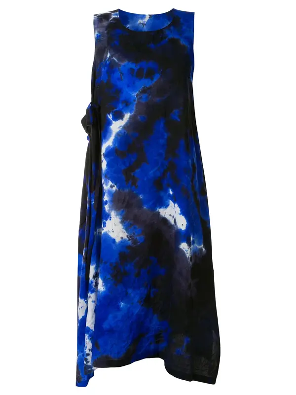 Y’s Sleeveless Tie-dye Dress - Blue