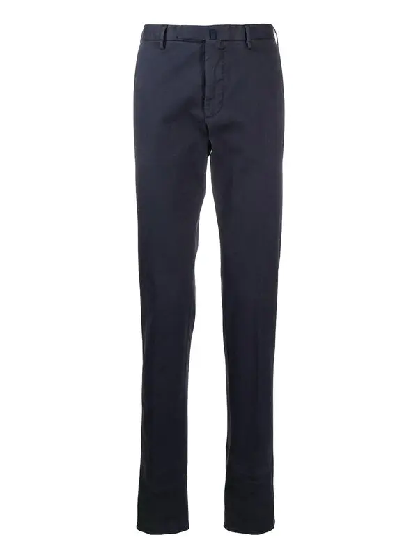 Incotex Mid-rise Chino Trousers - Blue