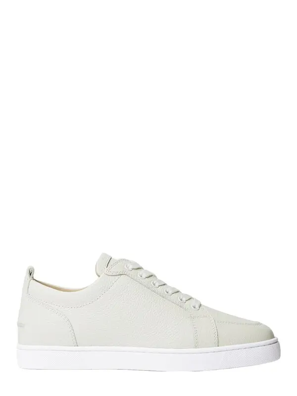 CHRISTIAN LOUBOUTIN Rantulow Full-grain Leather Sneakers - Neutrals