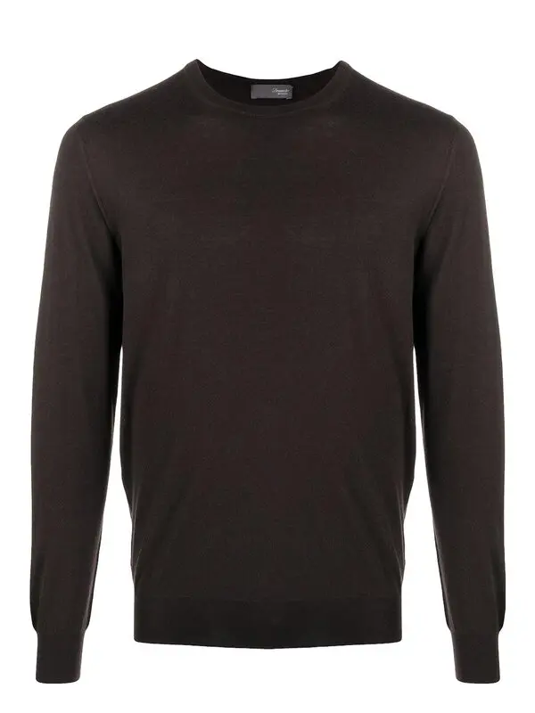 DRUMOHR Merino Wool Sweater - Brown