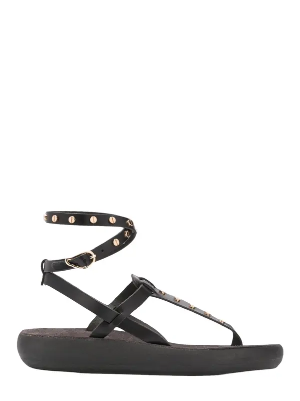 ANCIENT GREEK SANDALS Estianails Studded Sandals - Black
