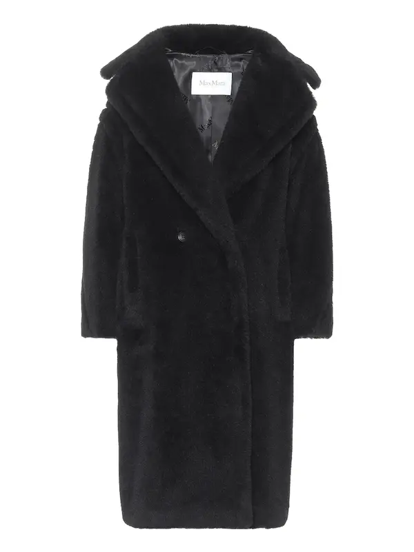 Max Mara Tedgirl Alpaca-blend Teddy Coat - Black
