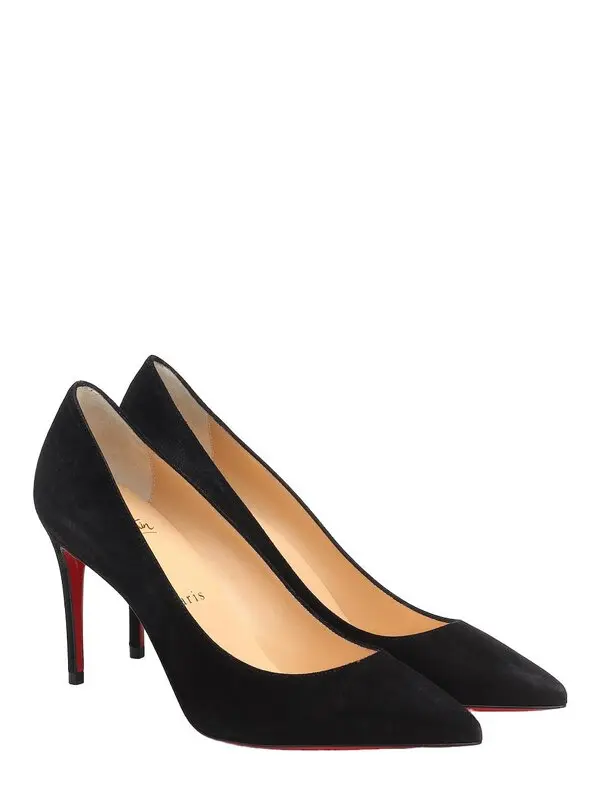 CHRISTIAN LOUBOUTIN Kate 85 Suede Pumps - Black