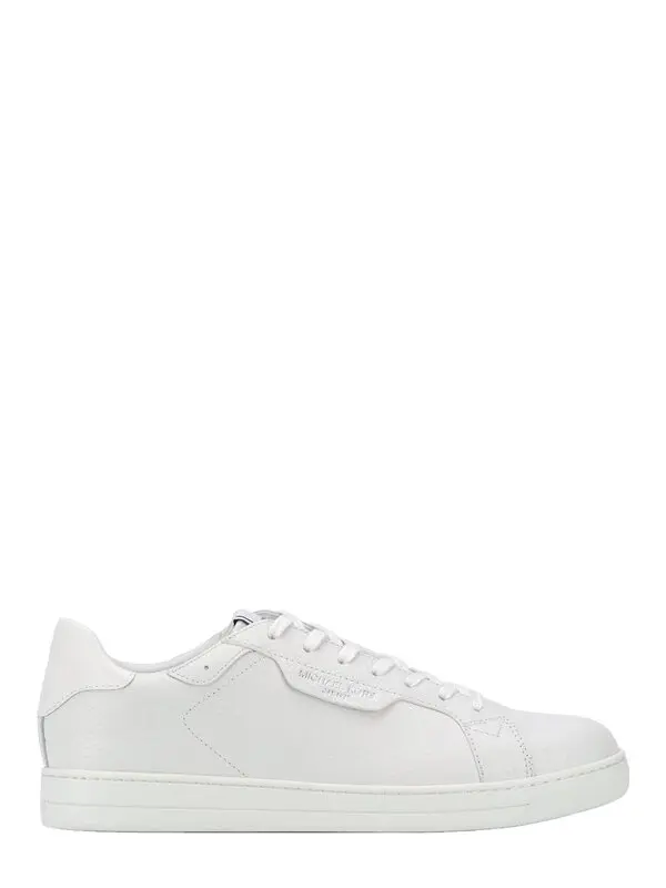 Michael Kors Keating Pebbled-effect Sneakers - White