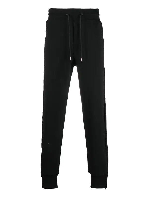 Paul Smith Drawstring Cotton Track Pants - Black