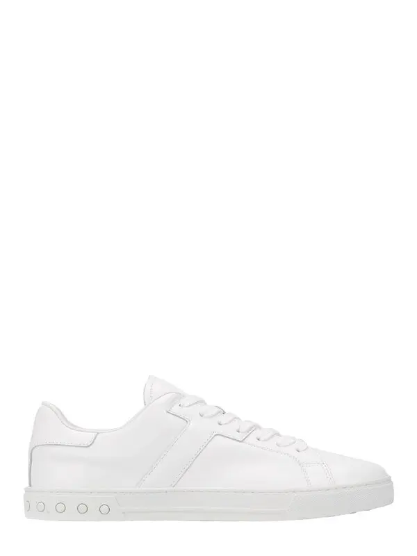 TOD'S Leather Lace-up Sneakers - White