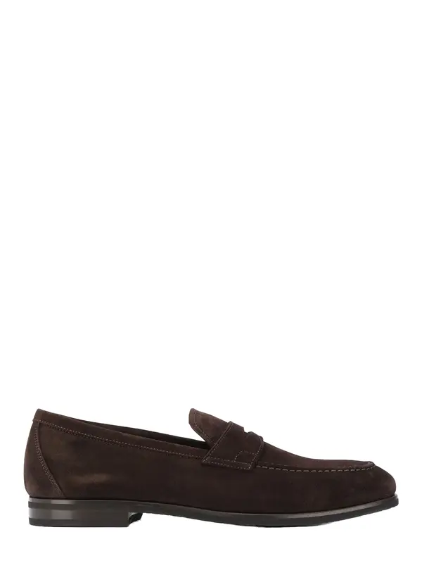 SCAROSSO Renato Almond Toe Loafers - Brown