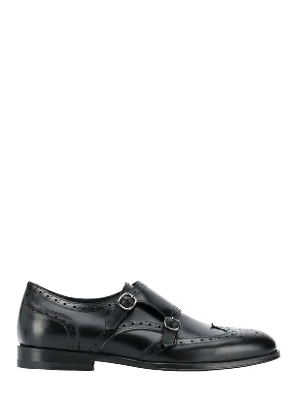 SCAROSSO Kate Monk Shoes - Black