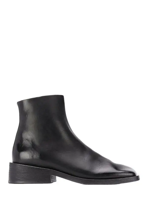 Marsèll Square Toe Ankle Boots - Black