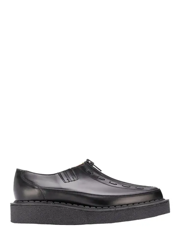 Comme Des Garçons Zipped Chunky Sole Loafers - Black