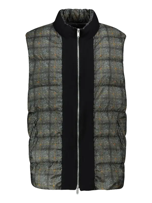 UNDERCOVERISM Checked Padded Vest - Multicoloured