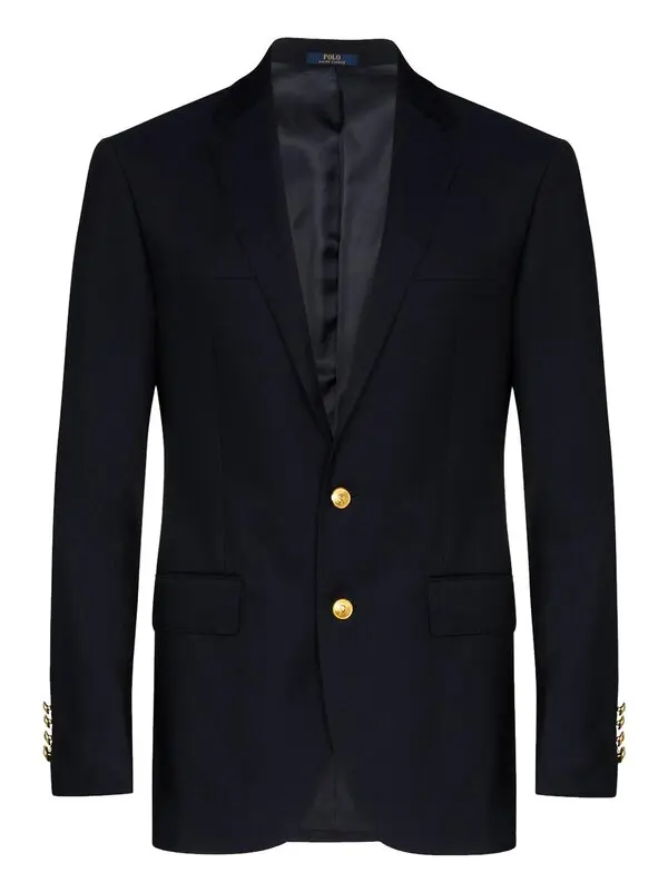 Polo Ralph Lauren Single-breasted Twill Blazer - Blue