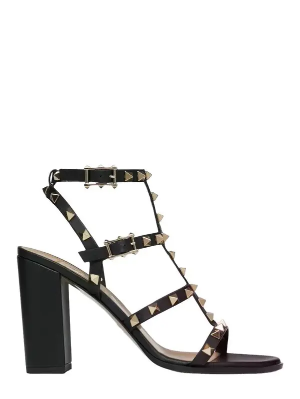 Valentino Garavani Rockstud Ankle Strap Sandals - Black