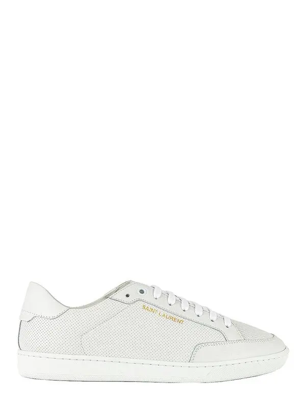 Saint Laurent Sl/10 Low Top Sneaker - Optic White & Optic White