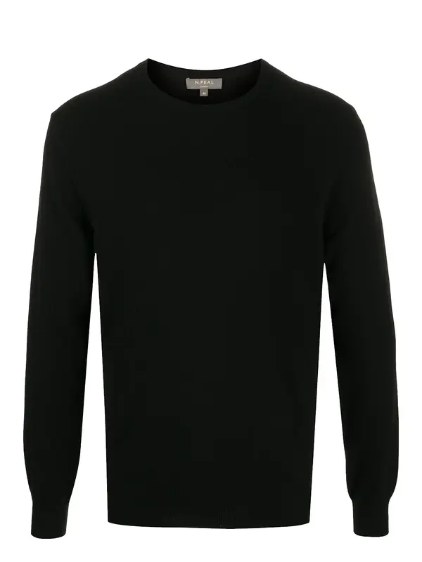 N.peal Long Sleeve Cashmere Jumper - Black