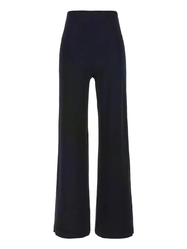 Norma Kamali High-waisted Palazzo Pants - Blue