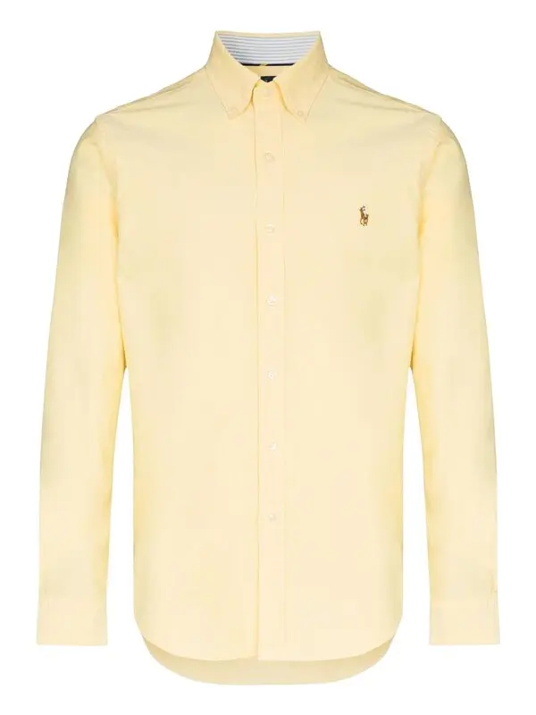 Polo Ralph Lauren Logo-embroidered Button-down Shirt - Yellow