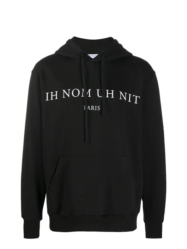 IH NOM UH NIT Logo Hooded Sweatshirt - Black