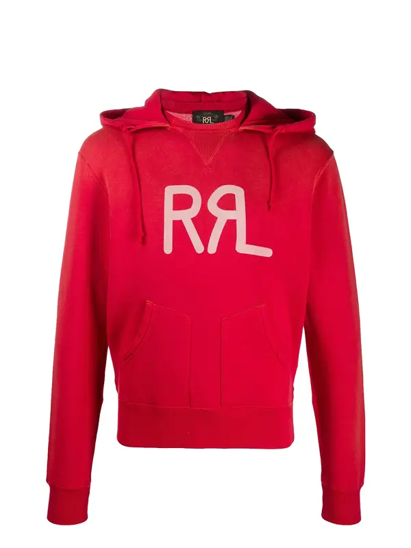 Ralph Lauren Logo Print Cotton-blend Hoodie - Red