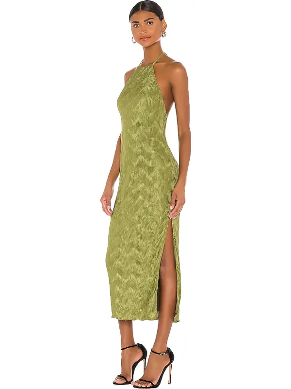 House Of Harlow 1960 X Frederick Dress - Olive Green