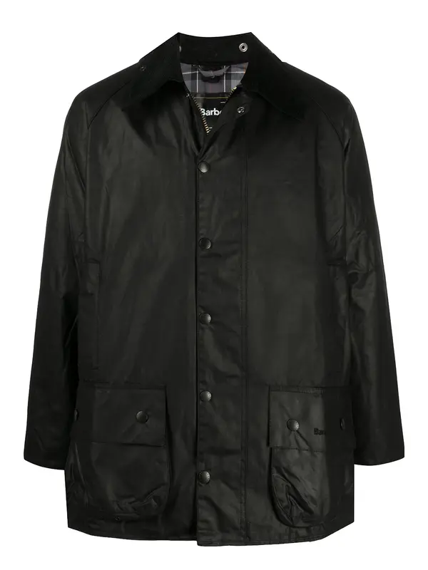 Barbour Beaufort Waxed Jacket - Black