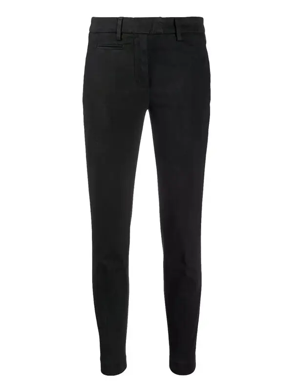 DONDUP Slim-fit Cotton Chinos - Black