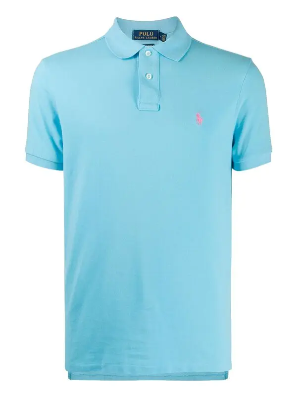 Polo Ralph Lauren Logo-embroidered Polo Shirt - Blue