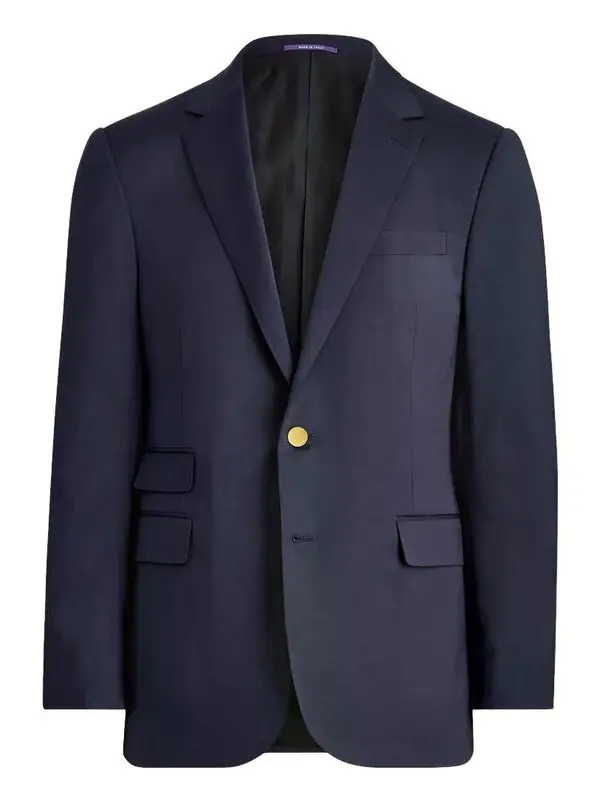Ralph Lauren Purple Label Wool Blazer - Blue