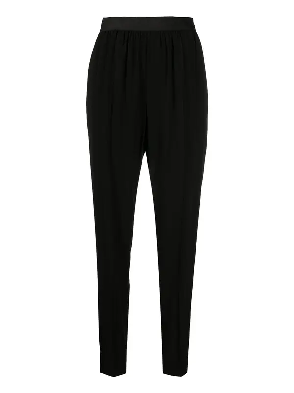 MAISON MARGIELA Elasticated Tapered Trousers - Black