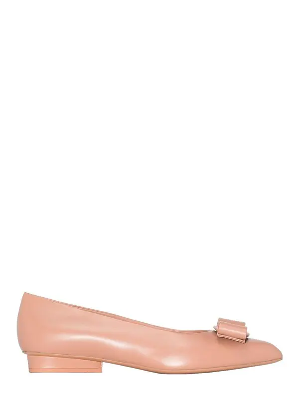 FERRAGAMO Viva 20mm Bow-detail Leather Pumps - Pink
