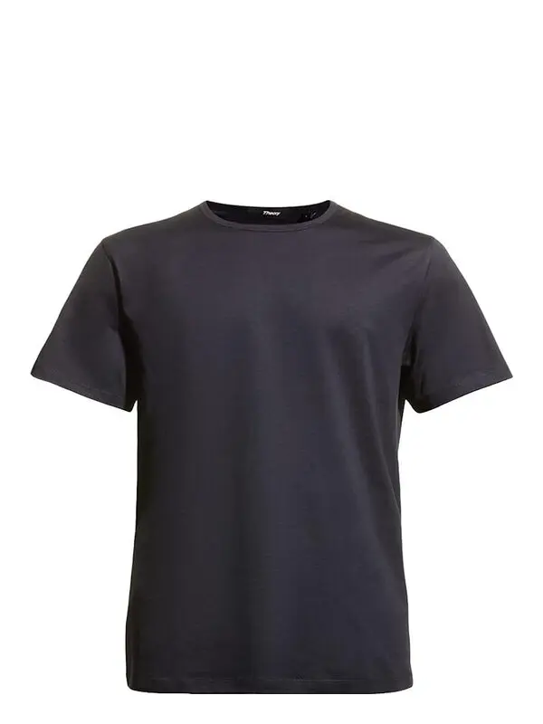 Theory Precise Luxe Cotton Short-sleeve Tee - Eclipse