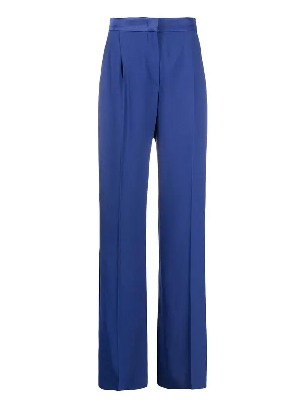 Alberta Ferretti High-waisted Wide-leg Trousers - Blue