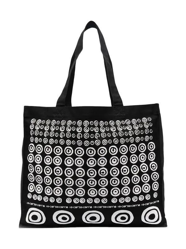 10 CORSO COMO Circle Logo Canvas Tote - Black