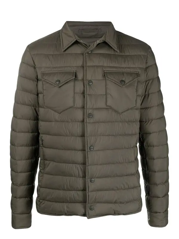 Herno Quilted Shirt Jacket - Green