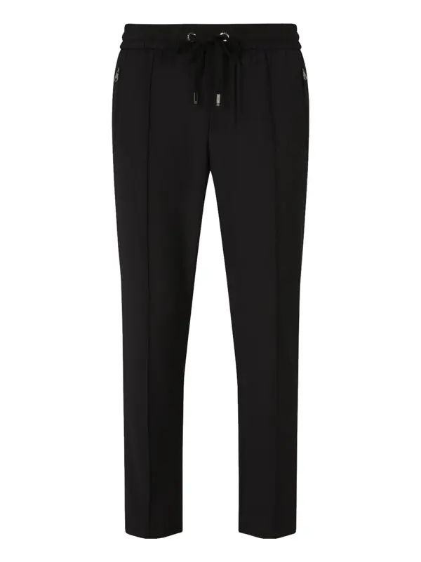 Dolce & Gabbana Tapered Drawstring Trousers - Black